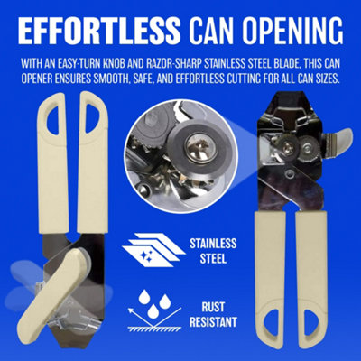 Heavy Duty Stainless Steel Tin Opener Can Magnetic Kitchen Easy Grip ...