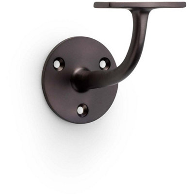Heavy Duty Stair Handrail Bannister Bracket Arm - Dark Bronze 82mm Proj ...