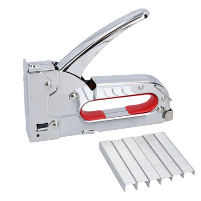 Heavy Duty Staple Stapler Gun for Fabric Furniture Upholstery with 500 ...