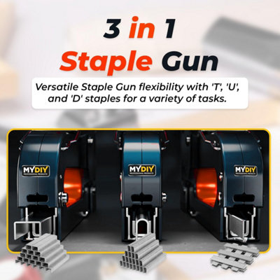 Heavy Duty Staple Stapler Gun for Fabric Furniture Upholstery with 500 ...