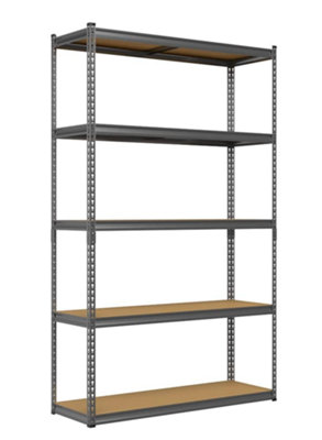 Heavy Duty Steel Shelving Garage Racking Unit 160kg per shelf (5 Levels ...