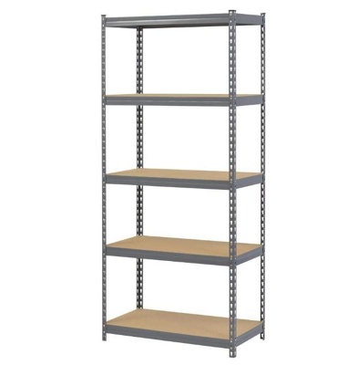 Heavy Duty Steel Shelving Garage Racking Unit 175kg per shelf (5 Levels ...