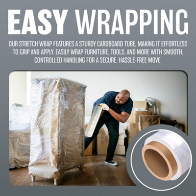 Heavy Duty Strong Roll Clear Shrink Wrap Parcel Packing Pack Pallet ...