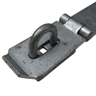 Heavy Duty Swivel Hasp & Staple 16" (Galvanised Locking Gate Door Security)