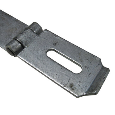 Heavy Duty Swivel Hasp & Staple 16" (Galvanised Locking Gate Door Security)