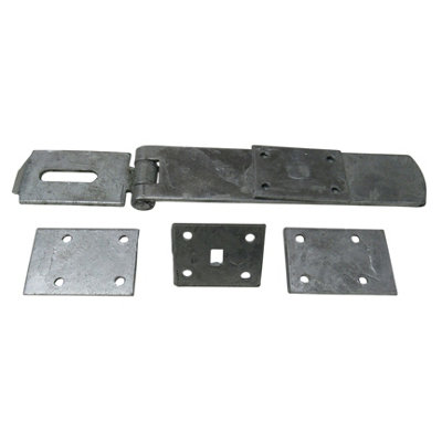 Heavy Duty Swivel Hasp & Staple 16" (Galvanised Locking Gate Door Security)