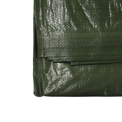 Heavy Duty Tarpaulin Ground Sheet 3.6M X 5.4M (Waterproof Cover Tarp ...