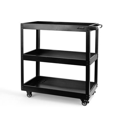 Heavy Duty Tool Storage Trolley 3 Tier Wheel Cart for Garage, Workshop ...