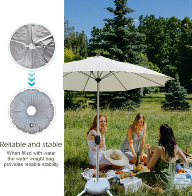 Heavy Duty Umbrella Base 50kg, Foldable Parasol Stand for Balconies ...