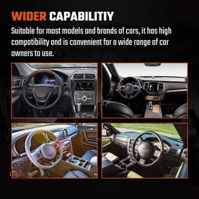 Heavy Duty Vehicle Security T-Bar Steering Wheel Lock - Universal Fit