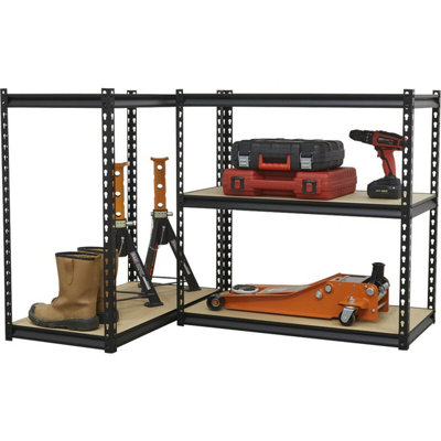 Heavy-Duty Warehouse Racking Unit with 5 MDF Shelves - 340kg Load Capacity