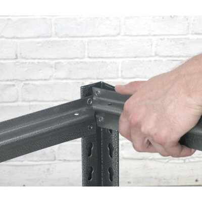 Heavy-Duty Warehouse Racking Unit with 5 MDF Shelves and 600kg Capacity