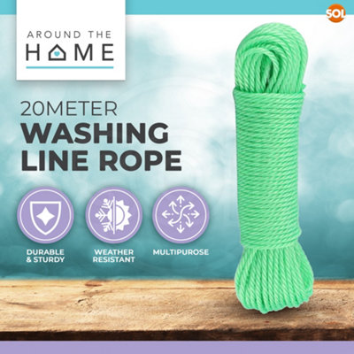 Heavy Duty Washing Line Rope Strong - 20m Washing Line, Rope Washing ...