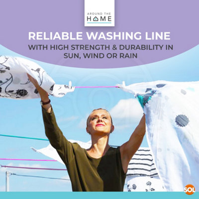 Heavy Duty Washing Line Rope Strong - 20m Washing Line, Rope Washing ...