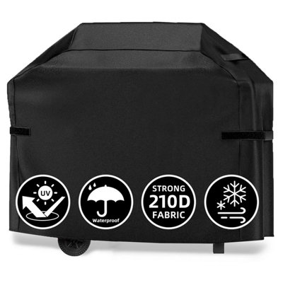 Heavy-Duty Waterproof BBQ Cover, UV & Weather Resistant Wind Fixing ...