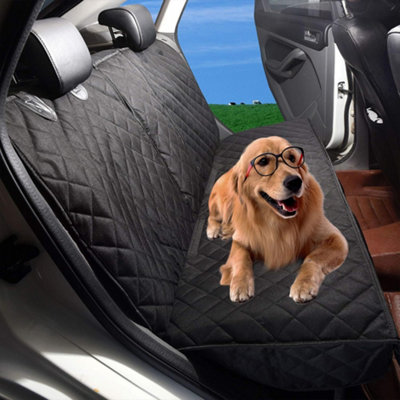 Heavy Duty Waterproof Dog Car Seat Cover for Rear Bench - Non-Slip ...