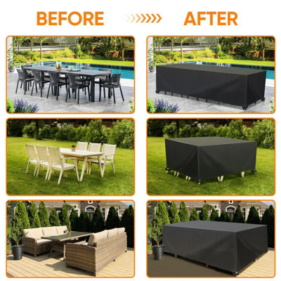 Heavy Duty Waterproof Garden Patio Furniture Cover (150x90x75cm) for ...