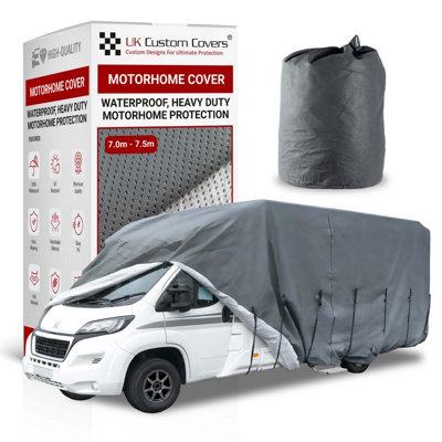 Heavy Duty Waterproof Motorhome Covers for All Weather (7.0m to 7.5m)