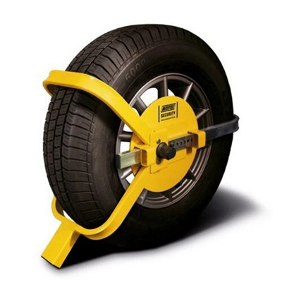 Heavy Duty Wheel Clamp Lock for Cars Vans Caravans and Trailers 13 to ...