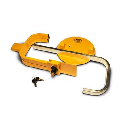 Heavy Duty Wheel Clamp Lock for Cars Vans Caravans and Trailers 13 to ...