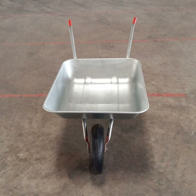 Heavy Duty Wheelbarrow 65l Litre Galvanised Steel Outdoor Wheel Barrow ...