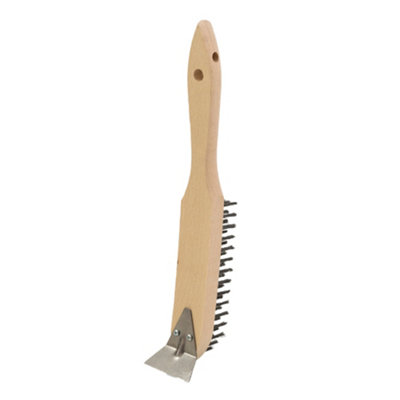 Heavy Duty Wire Brush & Scraper One Colour (One Size)