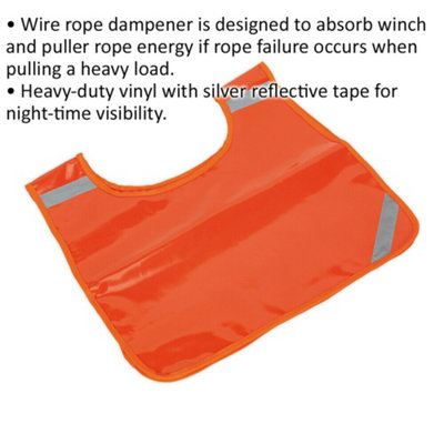 Heavy Duty Wire Rope Protective Cover with Reflective Tape