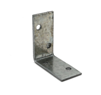 Heavy Duty Zinc Plated Reinforced Corner Angle Bracket - Size ...