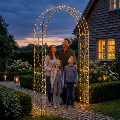 Heavy Metal Garden Arch Climbing Vine Support Trellis Stand