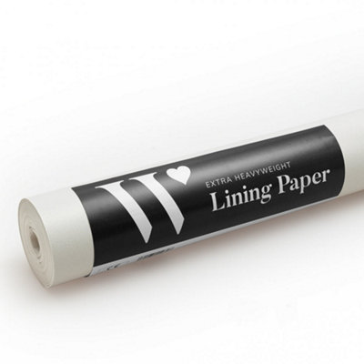 Heavyweight Lining Paper 10m Roll | DIY at B&Q