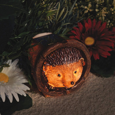 Hedgehog Design Solar Light - Outdoor Patio or Decking Garden Ornament ...