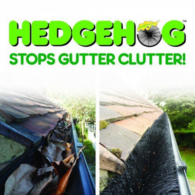 Hedgehog Gutter Guard 4m x 100mm / Clean Clear Blocked Leaves Twigs ...