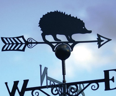 Hedgehog Weathervane - Hand Made By Traditional Forge - Powder Coated ...