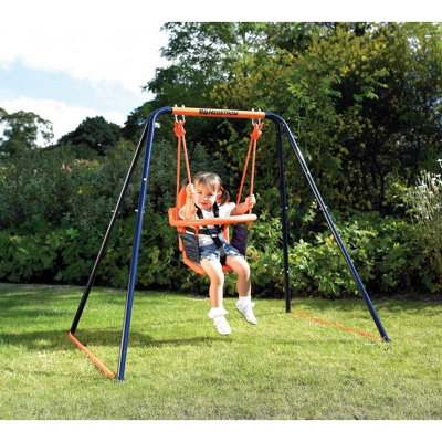 Hedstrom 2-in-1 Delxue Swing Set Two in One for Baby Toddler and Child