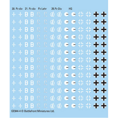 Heer Panzer Decals (Mid & Late) - Brand New and Sealed