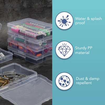 6 x 6 clear plastic box store