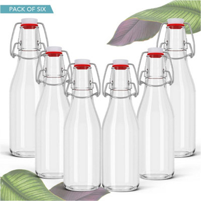 HEFTMAN Clip Top Preserve Bottles - 6 Pack