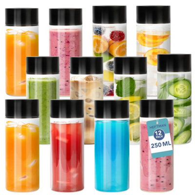 HEFTMAN Plastic Bottles 250Ml - 12 Pack