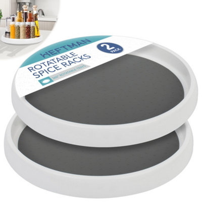 HEFTMAN Rotatable Spice Racks - 2 Pack | DIY at B&Q
