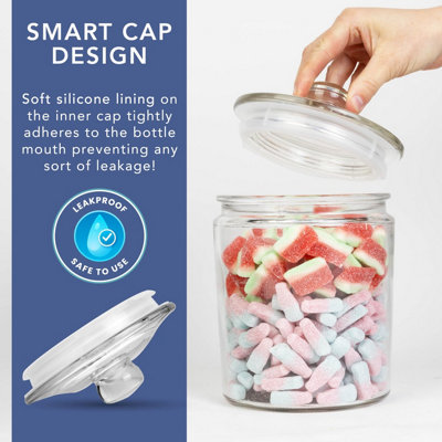 HEFTMAN Storage Glass Jar 2L with Lid