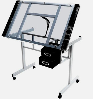 Height Adjustable Drafting Drawing Table for Kids Drawing Desk w ...