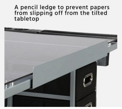 Height Adjustable Drafting Drawing Table for Kids Drawing Desk w ...