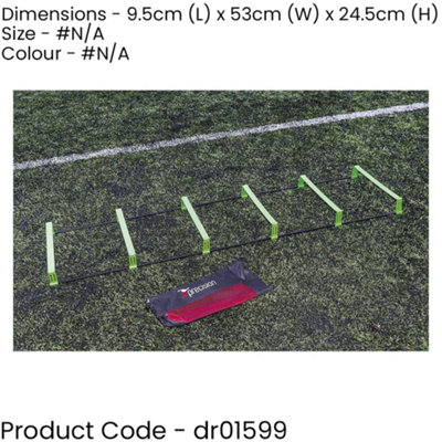 Height Adjustable / Flat Agility Training Ladder - Football Training ...