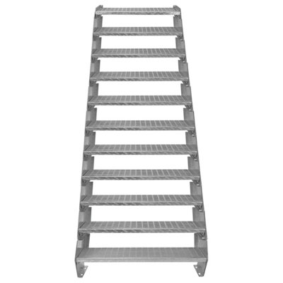 Height Adjustable Metal Staircase 11 Steps - 900mm Wide