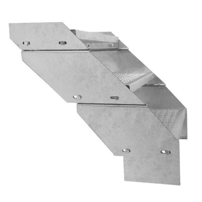 Height Adjustable Metal Staircase 3 Steps - 900mm Wide