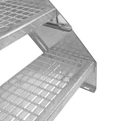 Height Adjustable Metal Staircase 3 Steps - 900mm Wide