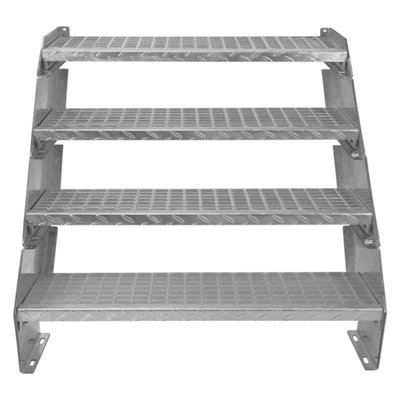 Height Adjustable Metal Staircase 4 Steps - 900mm Wide