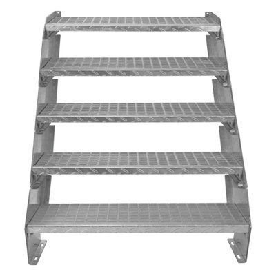 Height Adjustable Metal Staircase 5 Steps - 900mm Wide