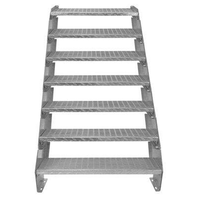Height Adjustable Metal Staircase 7 Steps - 900mm Wide