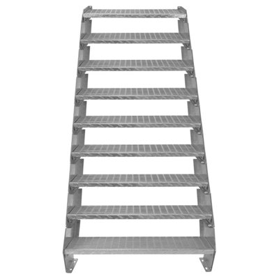 Height Adjustable Metal Staircase 9 Steps - 900mm Wide